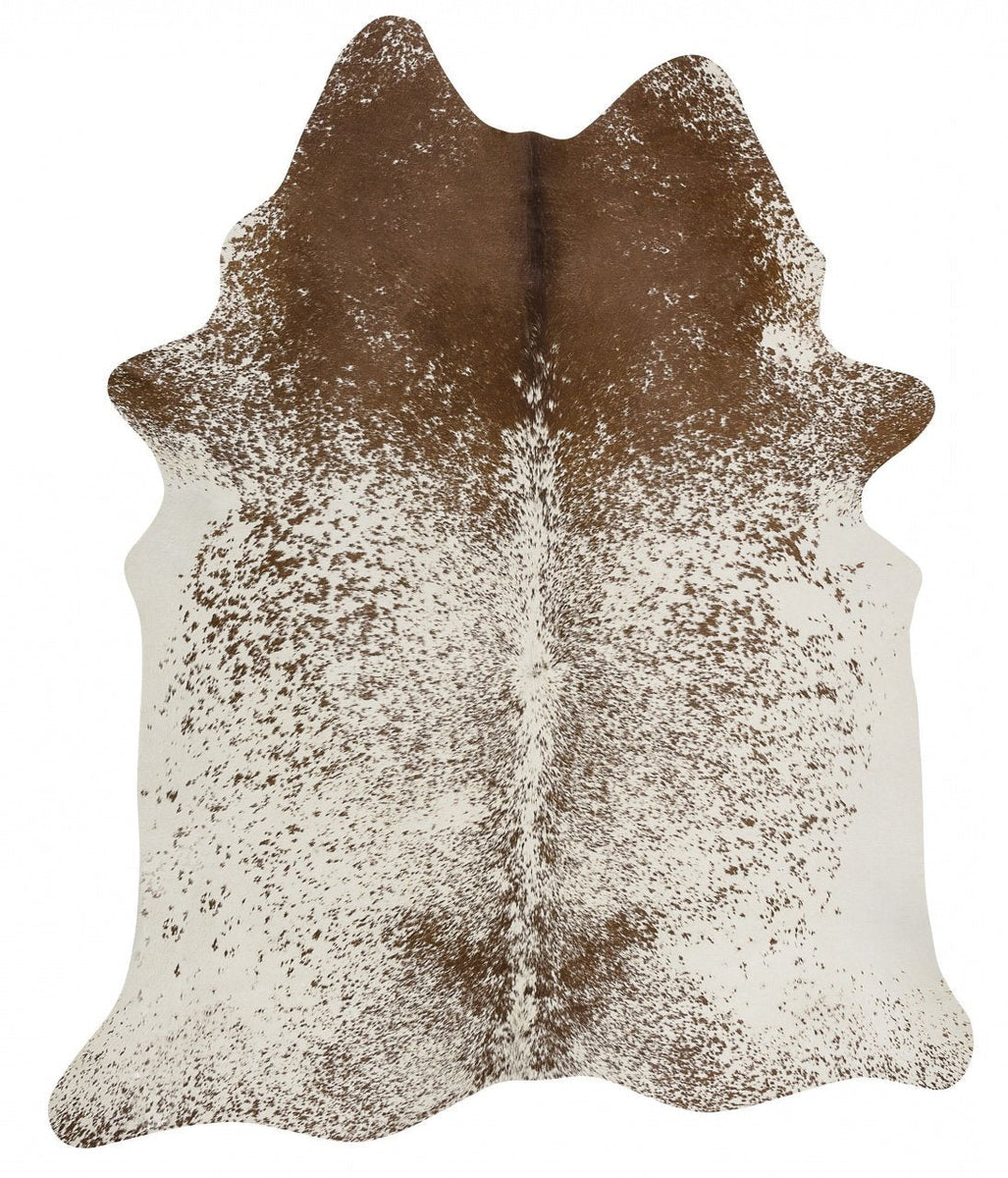 Exquisite Natural Cow Hide Salt & Pepper Brown – House Things